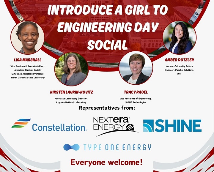 Introduce a Girl to Engineering Day 2024 — Hosted by NEEP – Reactor ...